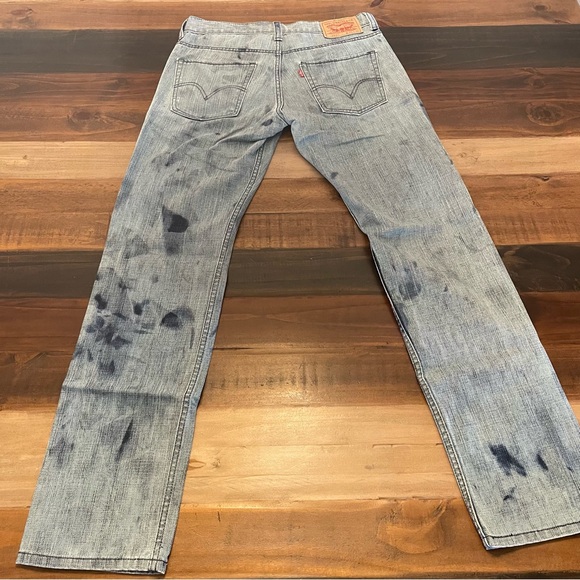 Stiletto | Jeans | Stiletto Oil Stained Custom Acid Wash Denim Levis ...